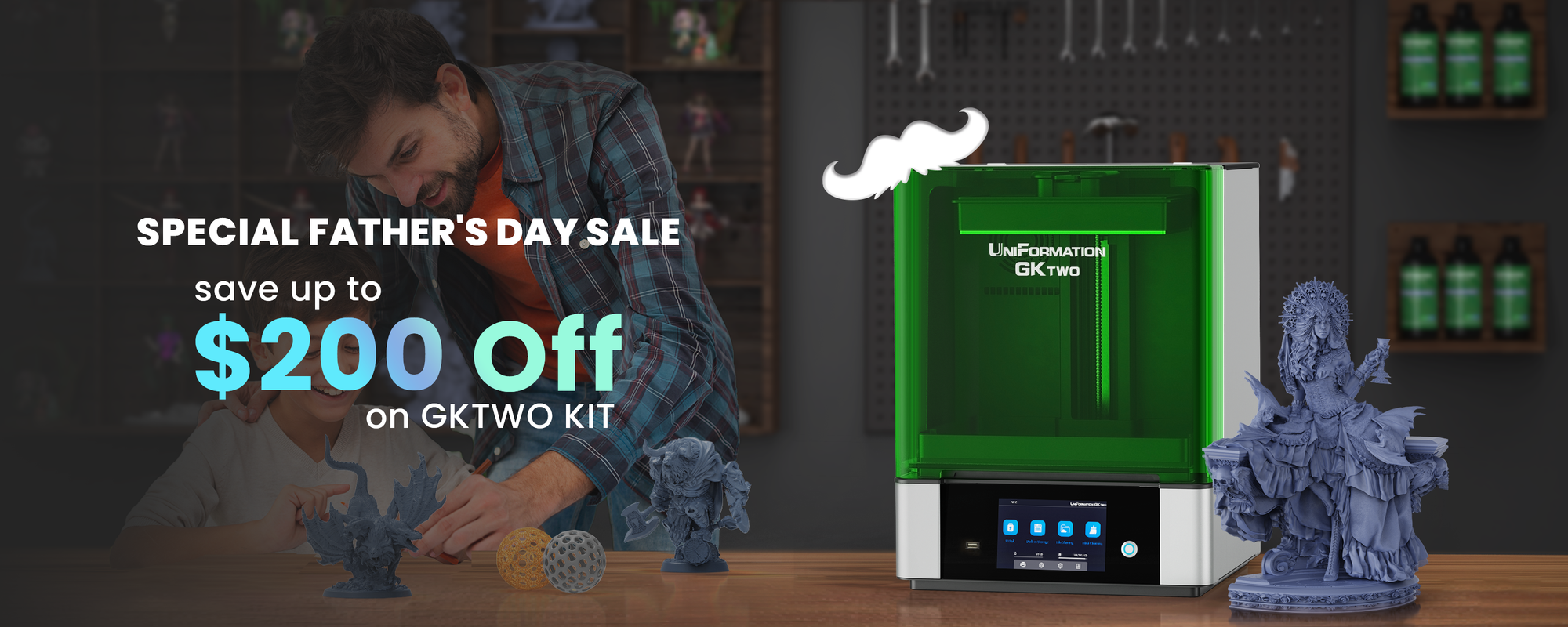 UniFormation GKtwo 8K Resin 3D Printer 10.3'' LCD Photocuring Printer ...