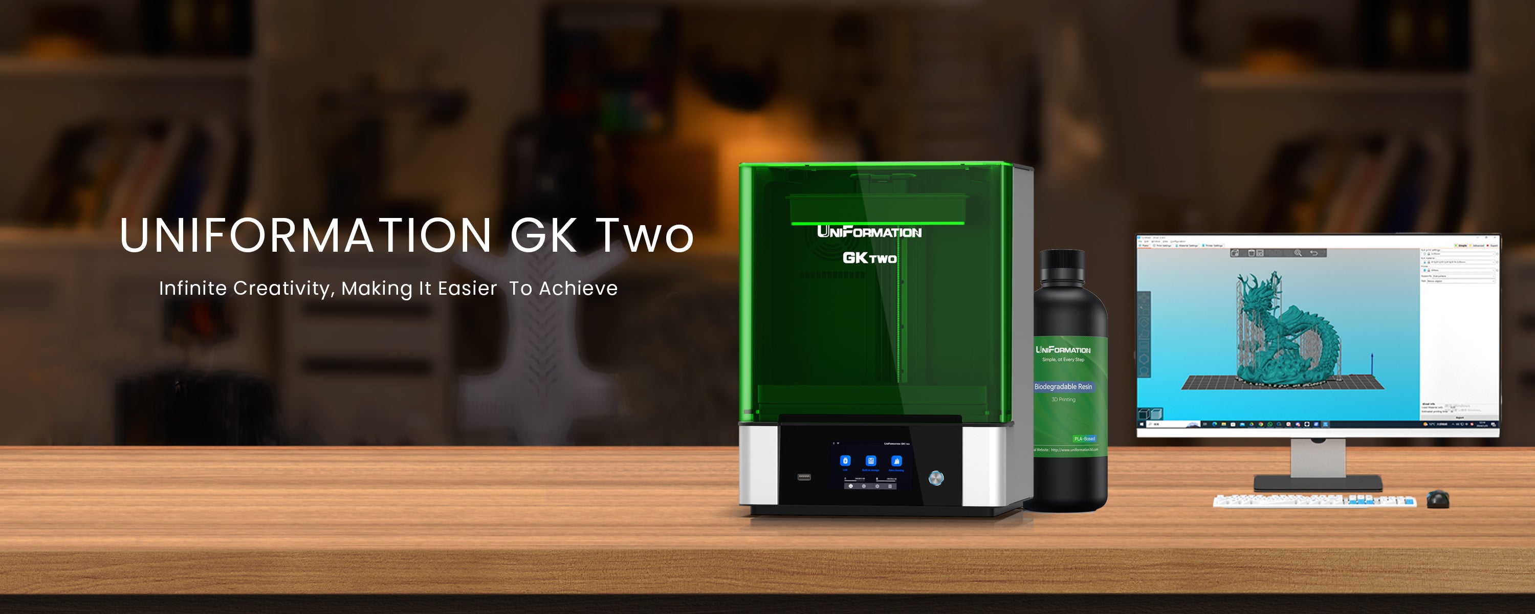 UniFormation GKtwo 8K Resin 3D Printer 10.3'' LCD Photocuring Printer – UniFormation 3D Printer