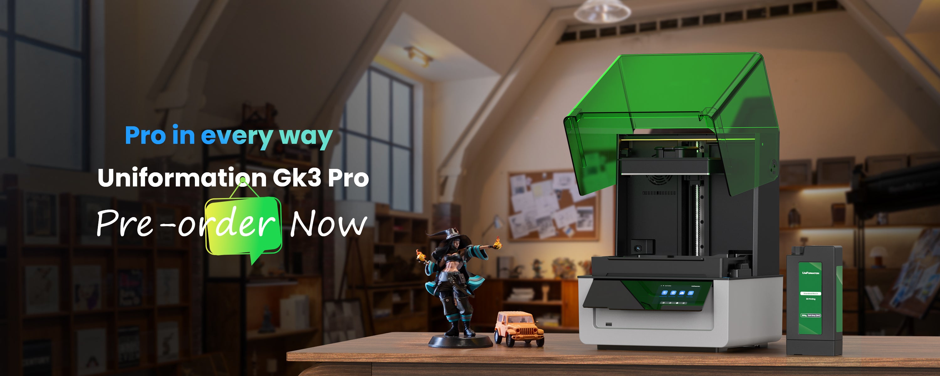 UniFormation GKtwo 8K Resin 3D Printer 10.3'' LCD Photocuring Printer ...