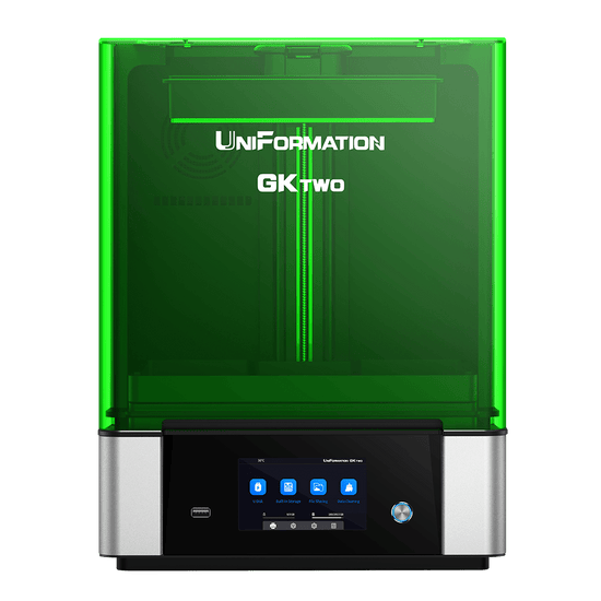 UniFormation GKtwo 10.3'' 8K Resin Printer – UniFormation 3D Printer