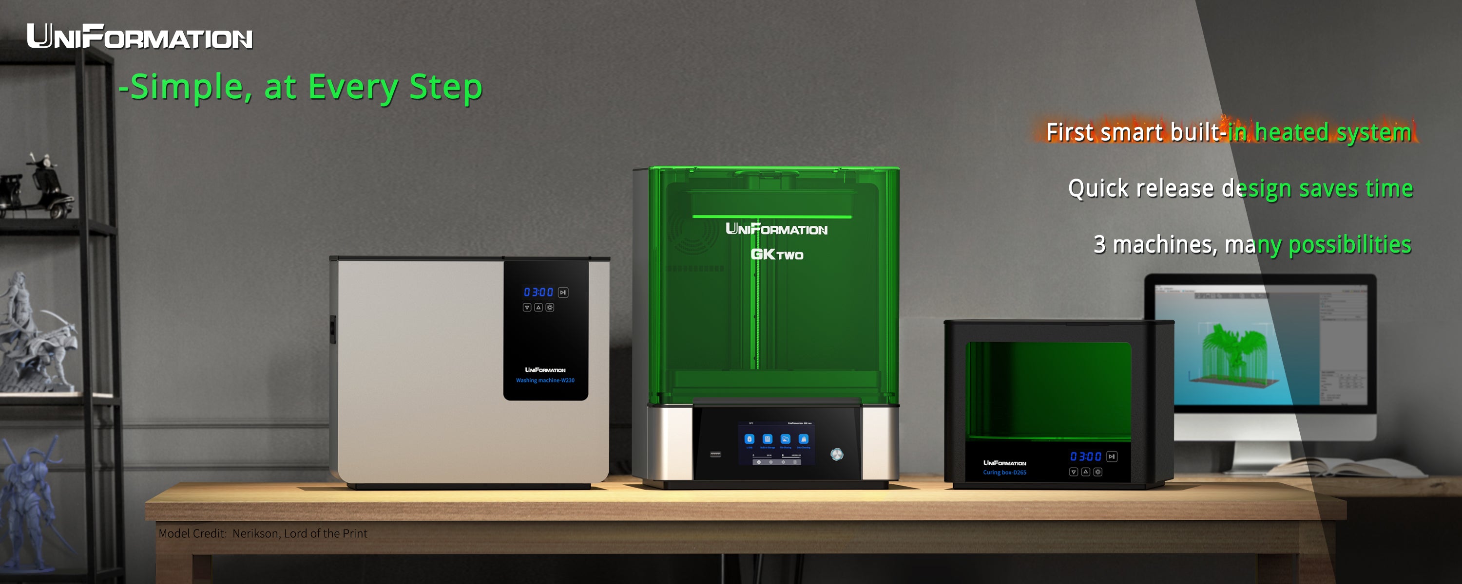 UniFormation GKtwo 8K Resin 3D Printer 10.3'' LCD Photocuring Printer ...