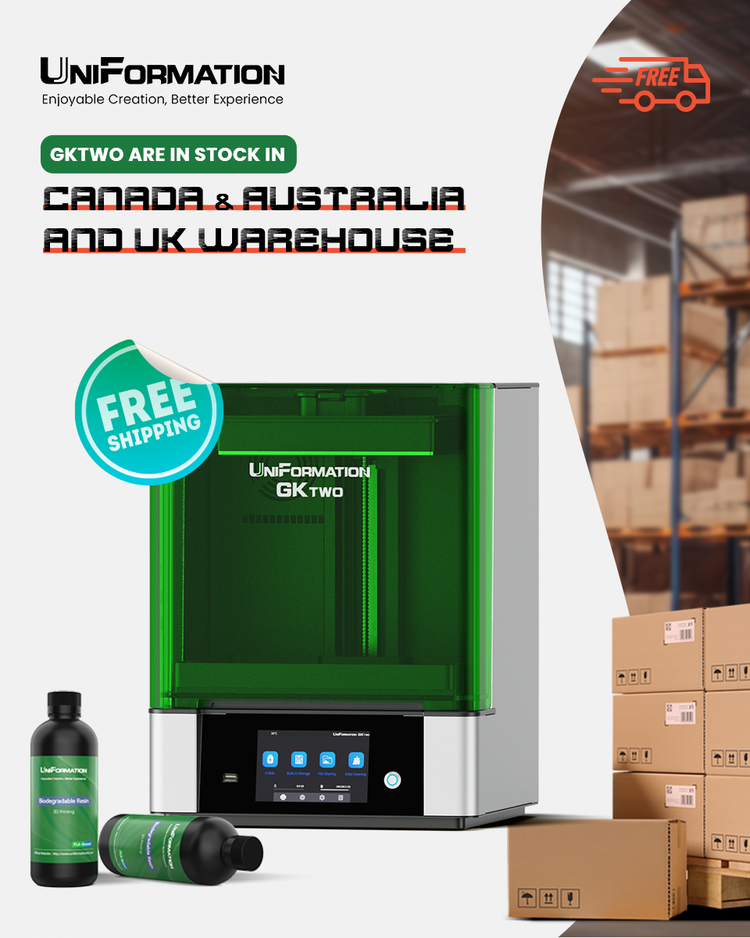 UniFormation GKtwo 8K Resin 3D Printer 10.3'' LCD Photocuring Printer ...